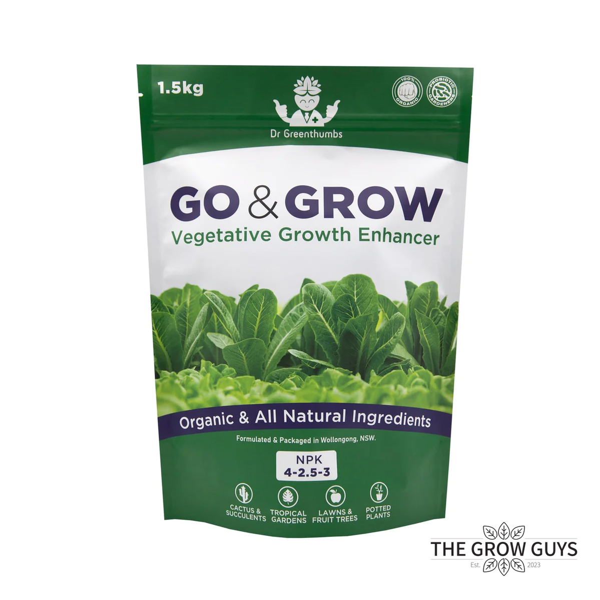 Go & Grow Organic Fertiliser by Dr Greenthumbs | The Grow Guys